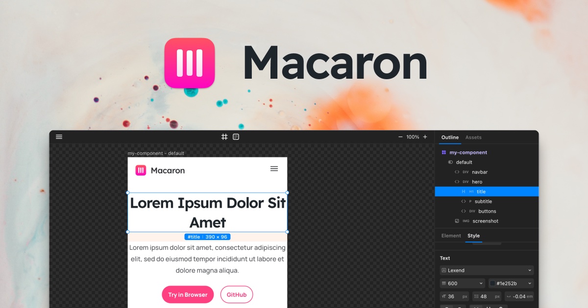 Create Customizable Components | Visual component editor for Web ...